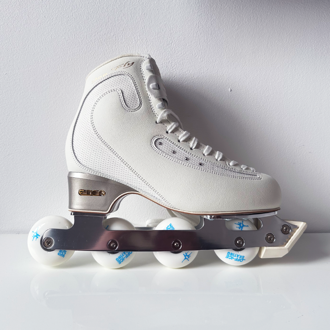 Edea Ice Fly Boot with Off-Ice Blade Attached - White – Off Ice Skates